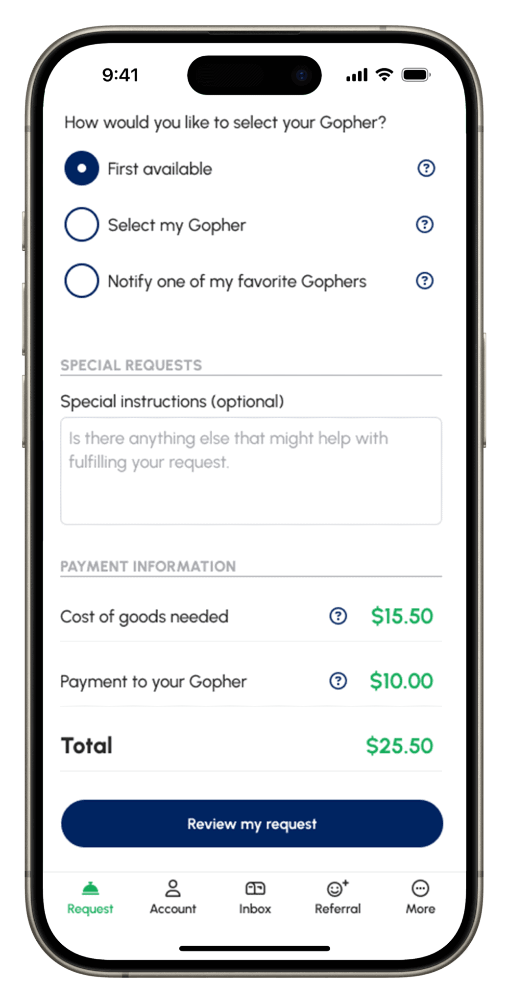 Courier Services - Gopher